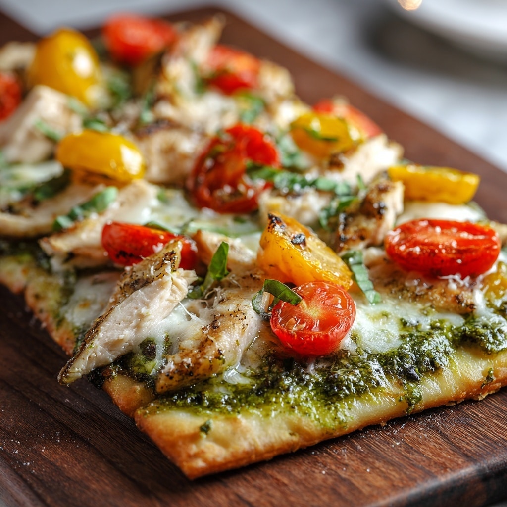 The Ultimate Quick & Flavorful Meal: Fast, Tasty Chicken Pesto Flatbread